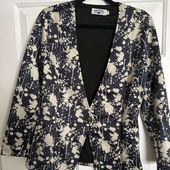 Crazy Train | Jackets & Coats | Crazy Train M Paint Splatter Blazer ...